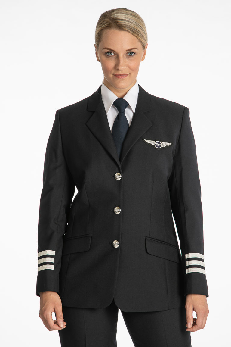 LADIES PILOT UNIFORM SINGLE BREASTED JACKET BLACK / NAVY. - Armstrong ...